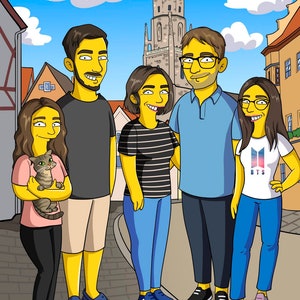 Tucson Gift - Custom Yellow Cartoon, Tucson Art, Tucson Skyline, Tucson ...