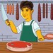 Butcher Gift Custom Portrait From Your Photo as Yellow Cartoon ...