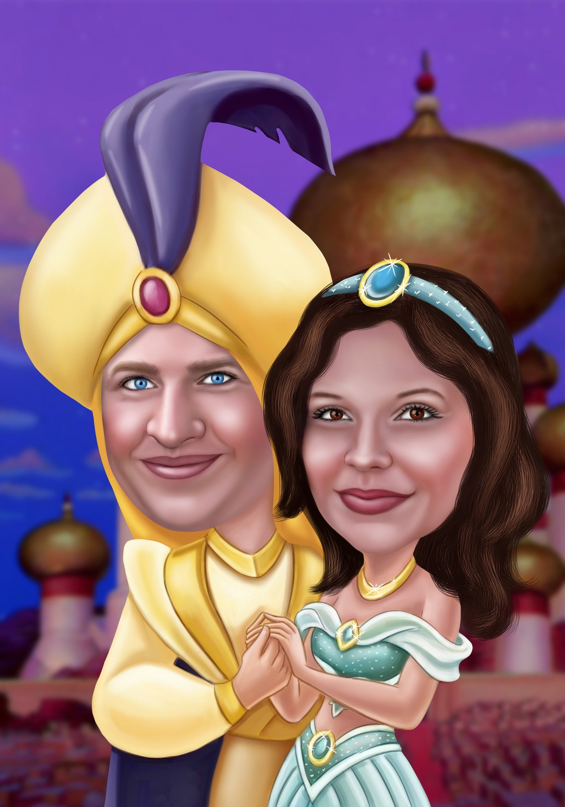 Custom Cartoon Character Portrait From Photo / Cartoon Style / - Etsy