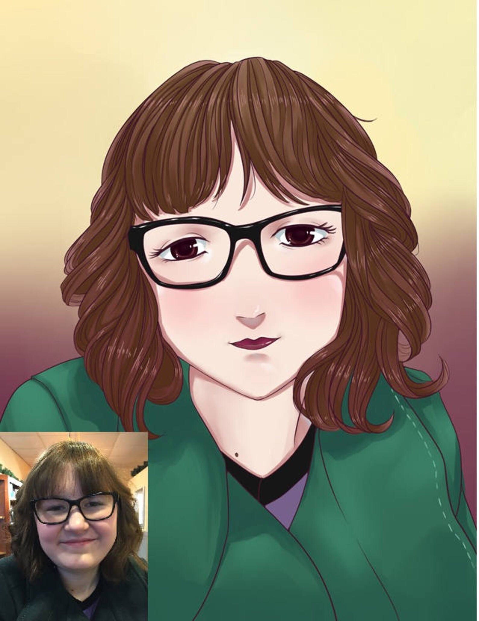 Custom Anime Portrait From Your Photo Anime Commission Anime | Etsy