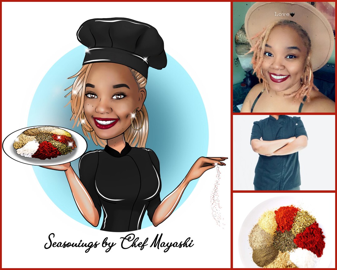 Chef Logo - Custom Portrait for Your Business Logo, Food Logo / Cooking ...