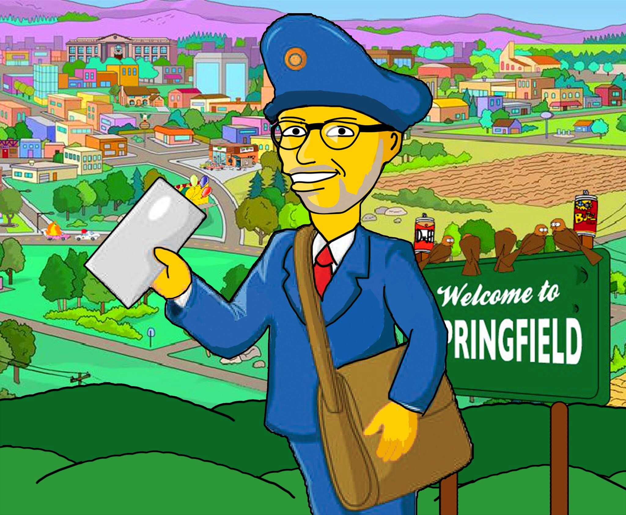 Mailman Gift Custom Portrait From Photo / Gift for Mailman / - Etsy