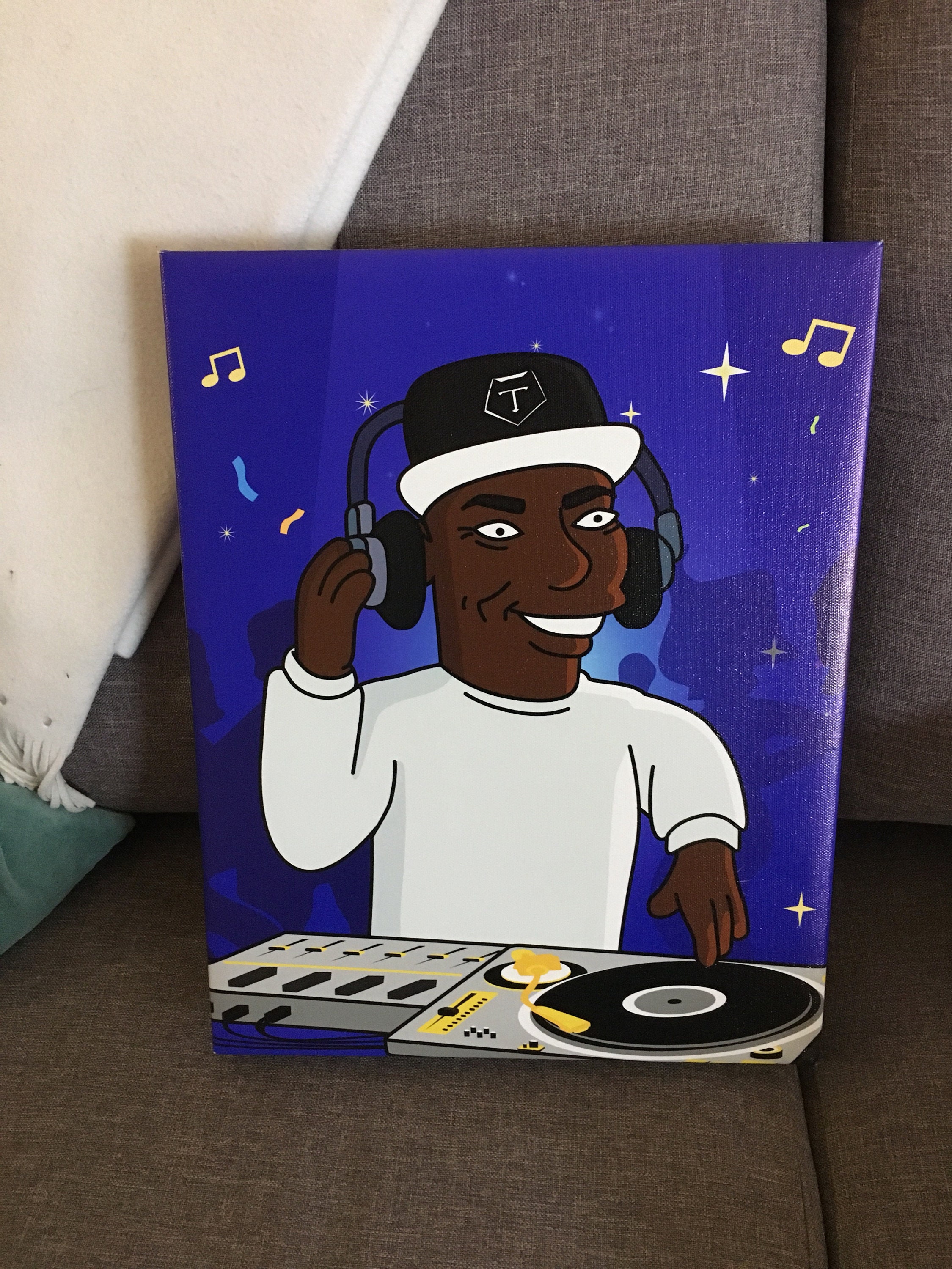 Custom Canvas Print delivery in US / Cartoon Portrait on - Etsy