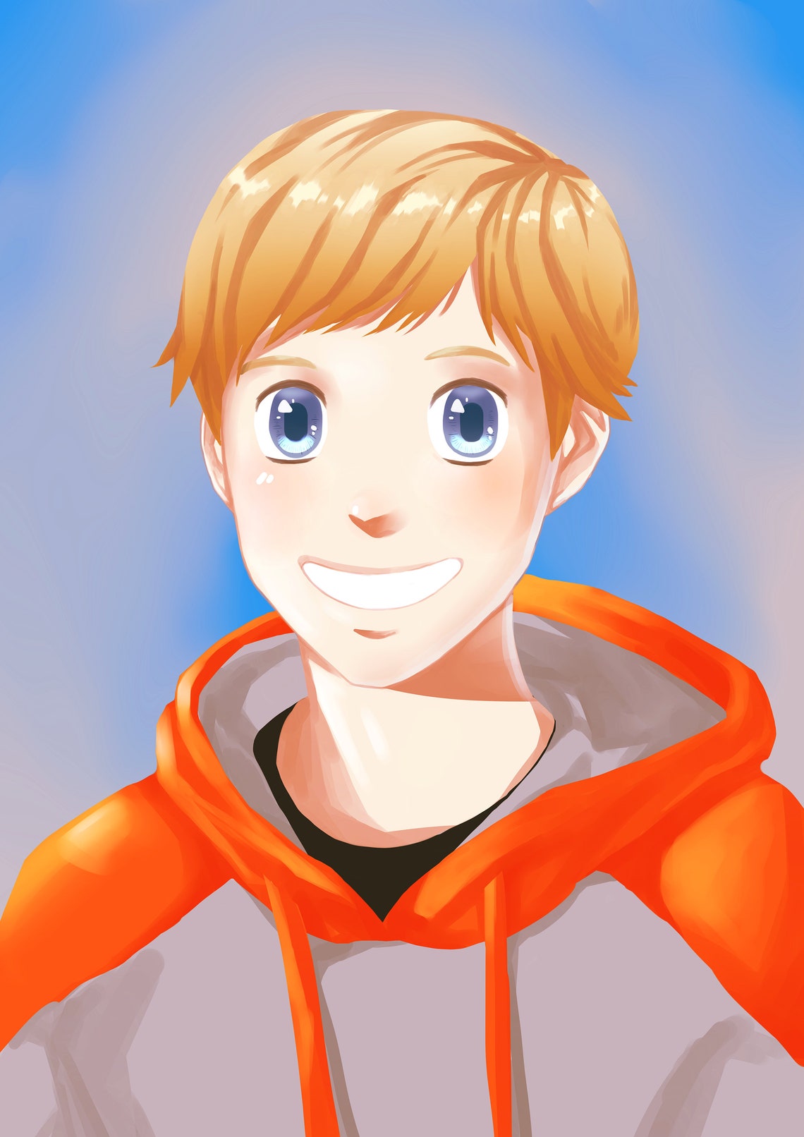 Custom Anime Portrait From Your Photo Anime Commission Anime | Etsy