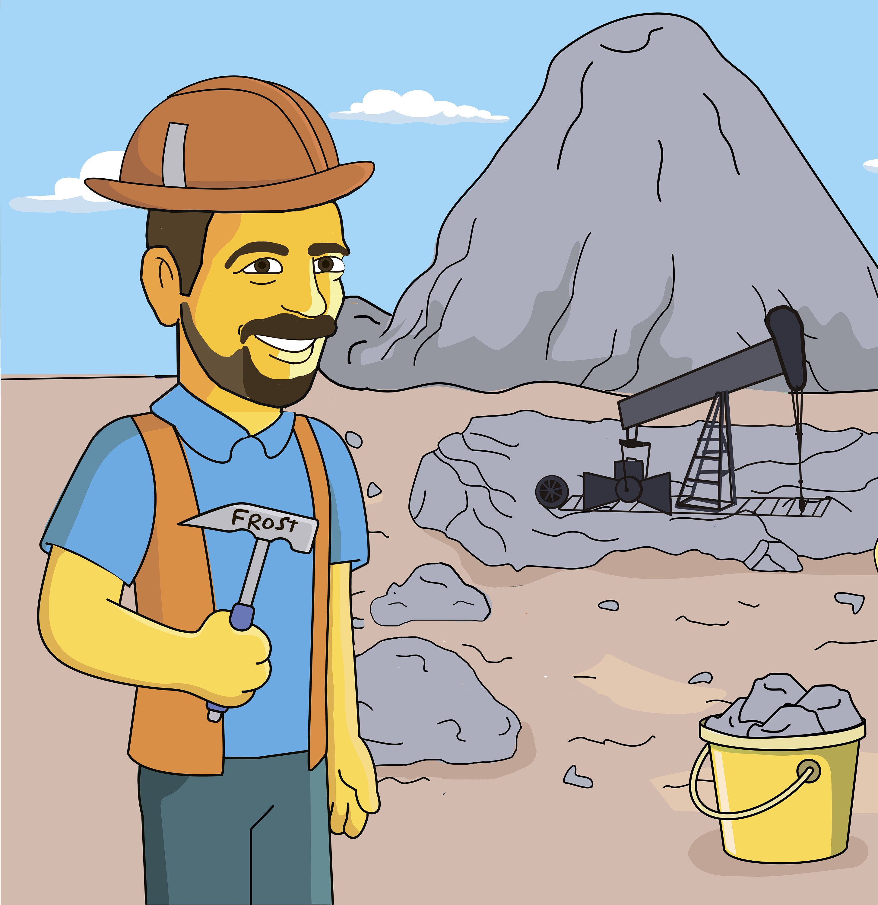 Oil Field Worker Cartoon