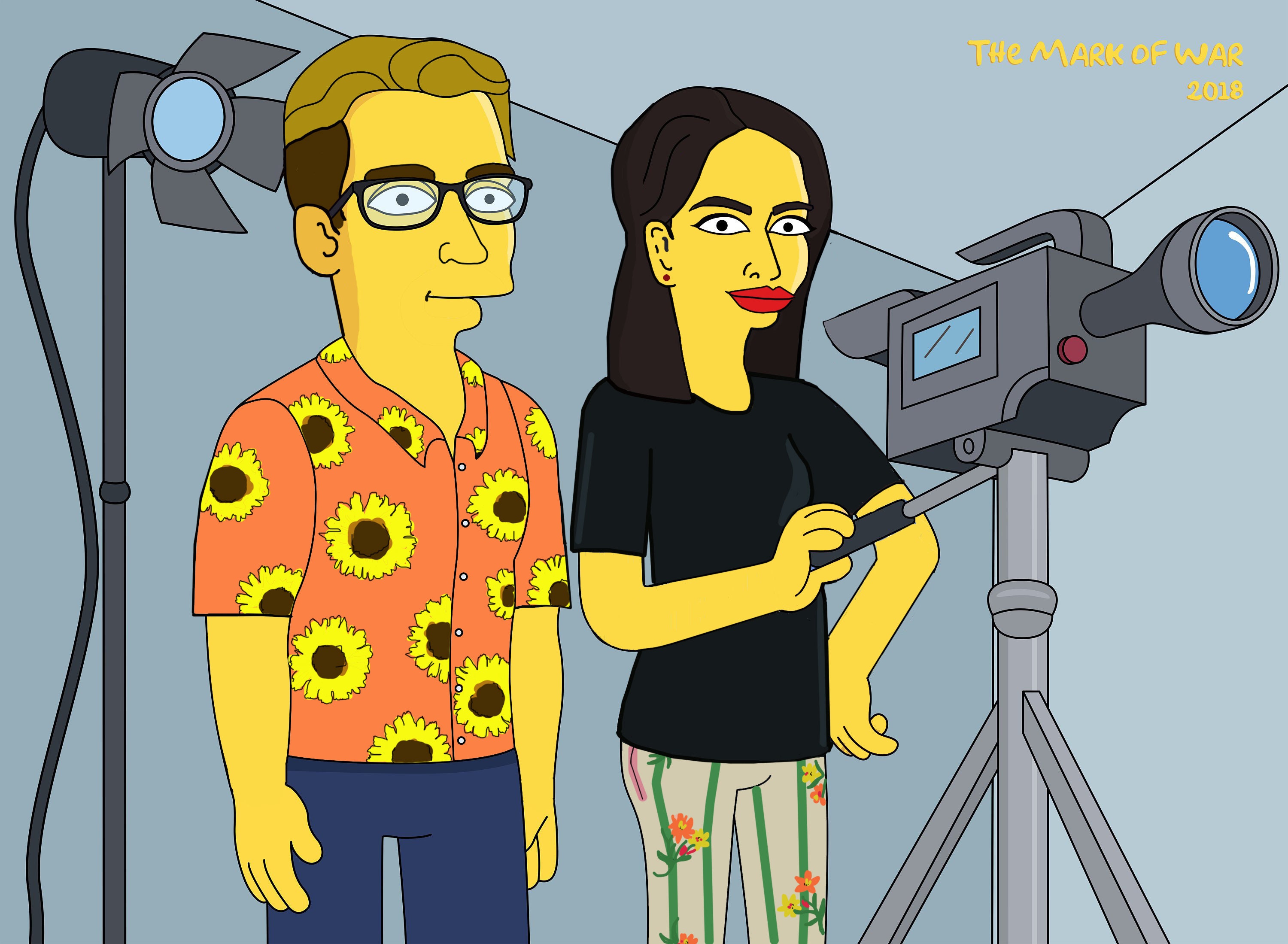 Filmmaker Gift Custom Portrait as Cartoon Character / | Etsy