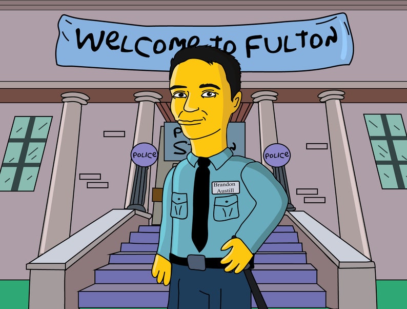 Police Squad Gifts Custom Cartoon Characters Portrait / - Etsy