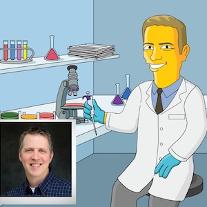 Lab Tech Gift - Custom Cartoon Portrait / Lab Technician Gift ...