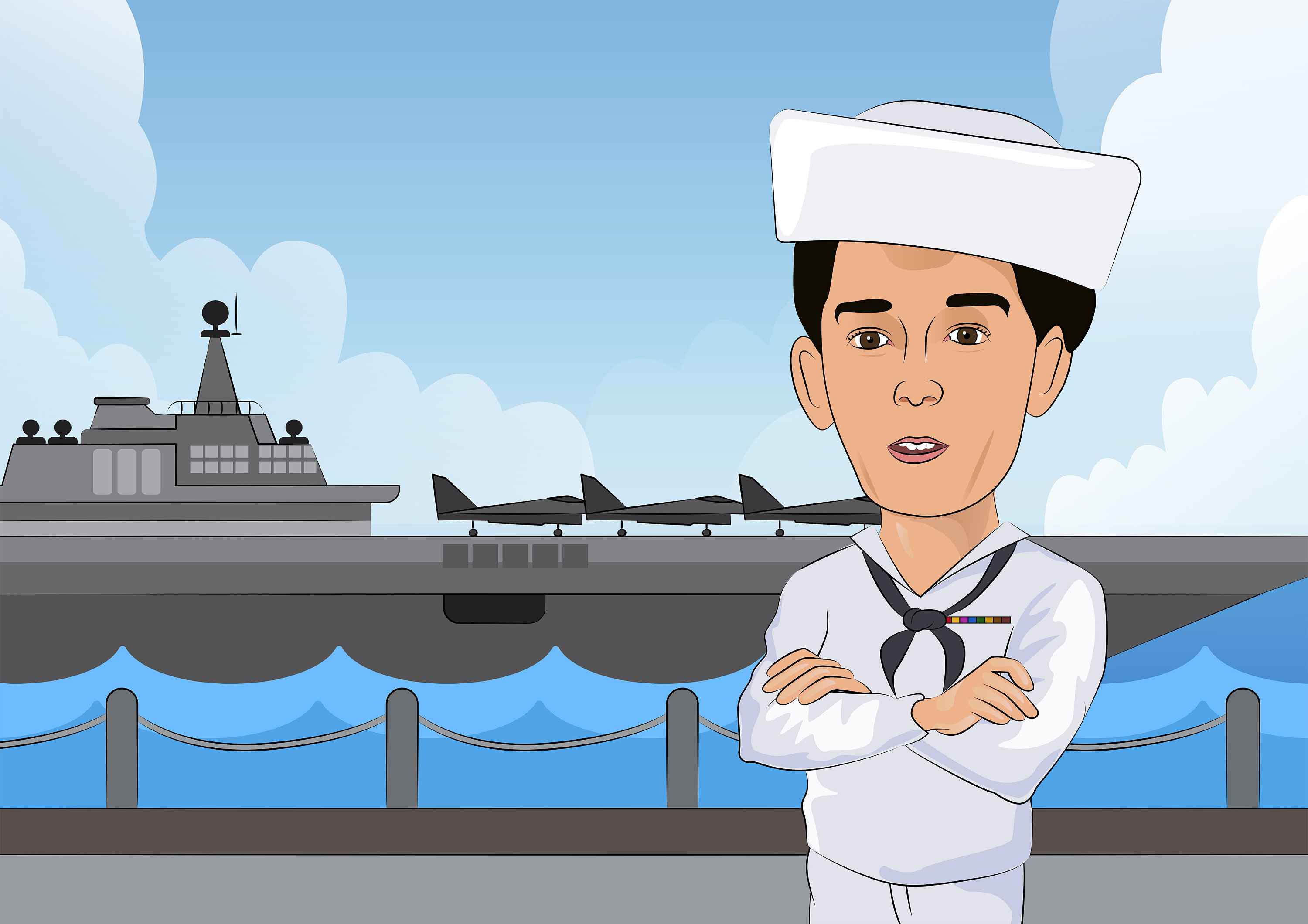 Cartoon Navy