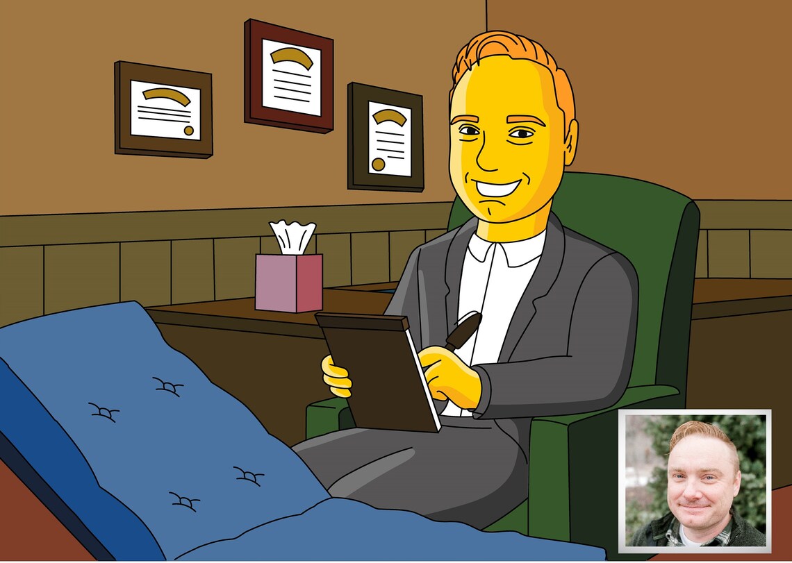 Principal Gift - Custom Portrait as Cartoon Character, Assistant ...