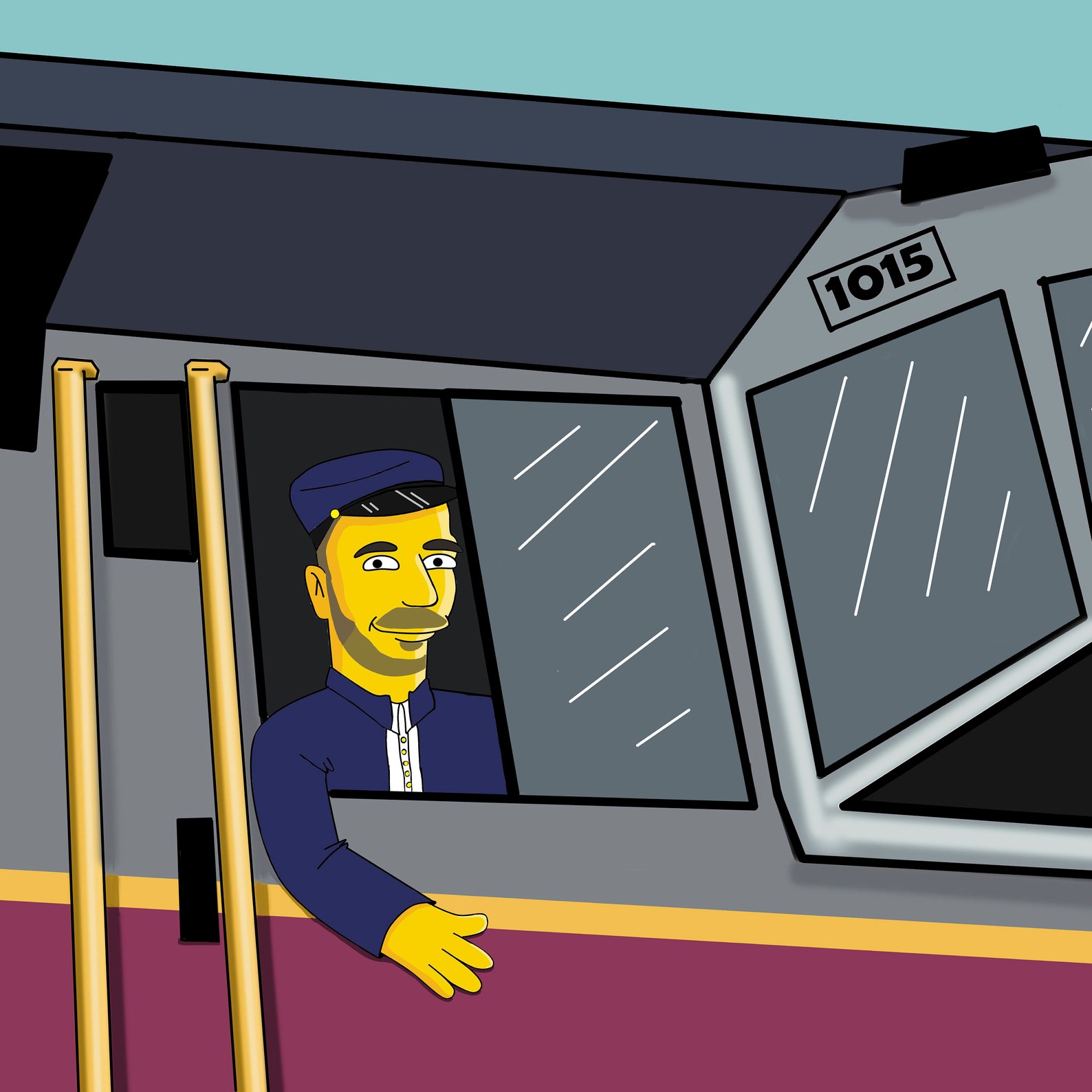 Train Operator Gift Custom Portrait as Cartoon Character / | Etsy