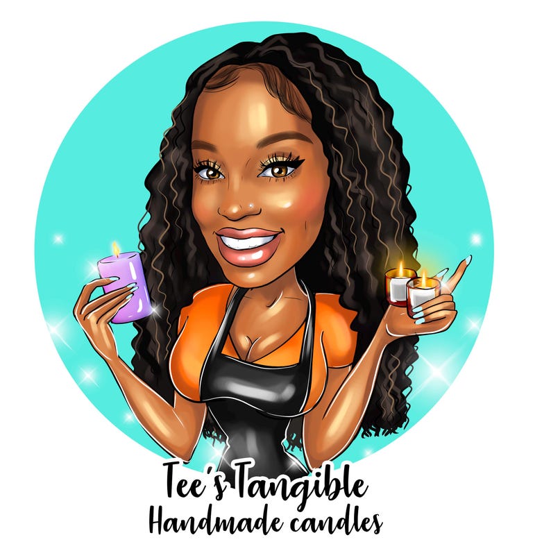 Candle Maker Logo Design - Custom Cartoon Portrait for Your Business ...
