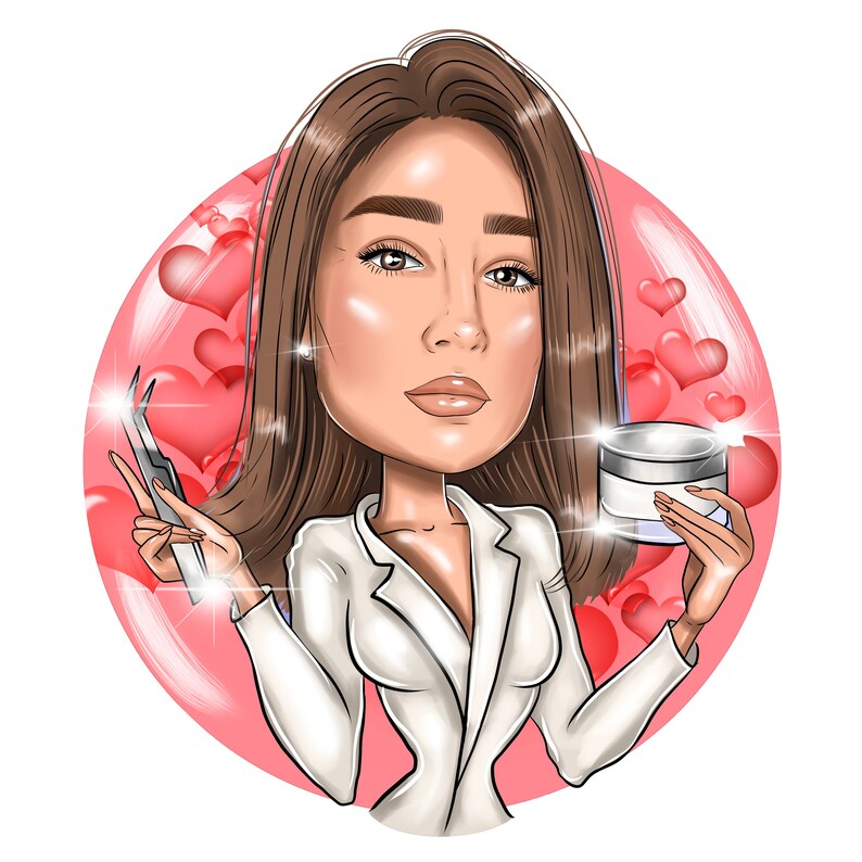 Organic Shop Logo - Custom Cartoon Portrait for Your Business Logo ...