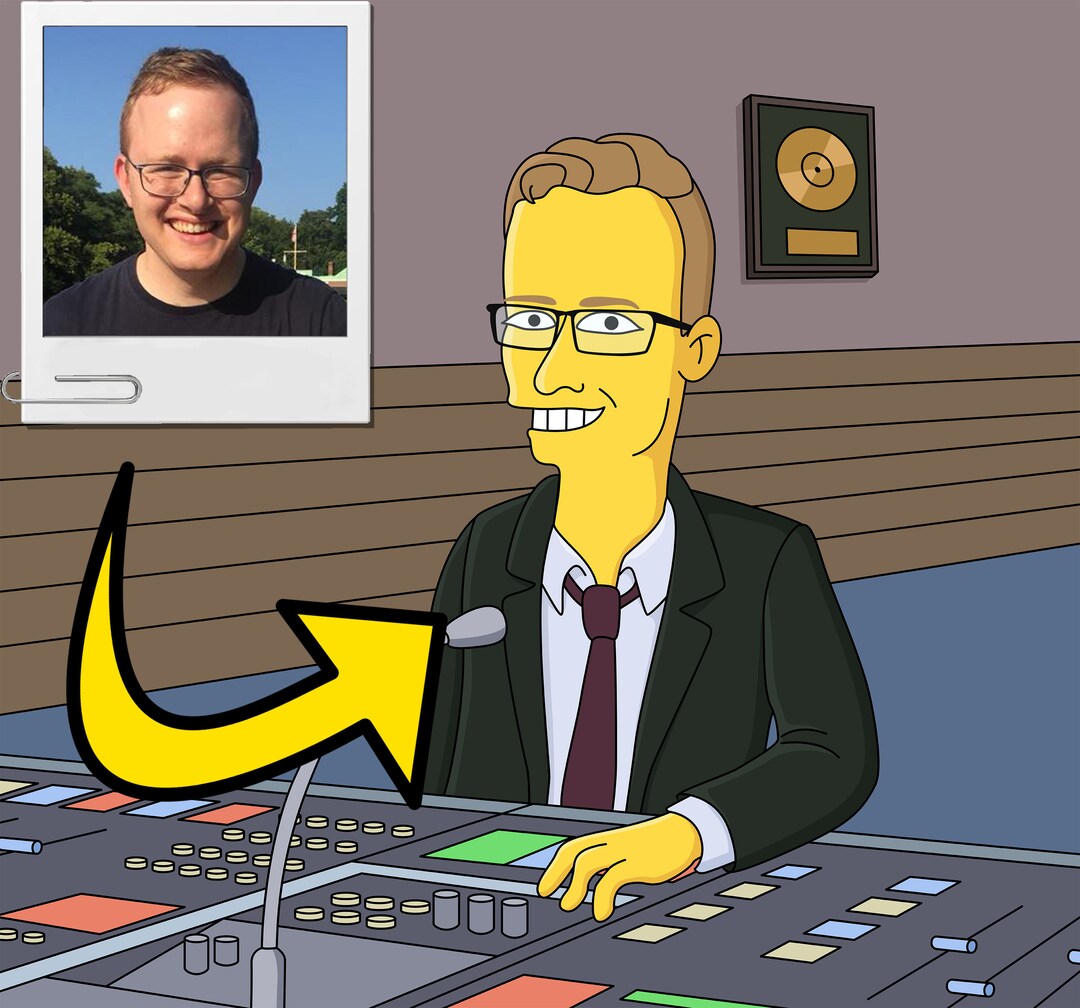 Sound Engineer Gift Custom Portrait From Your Photo / Audio - Etsy
