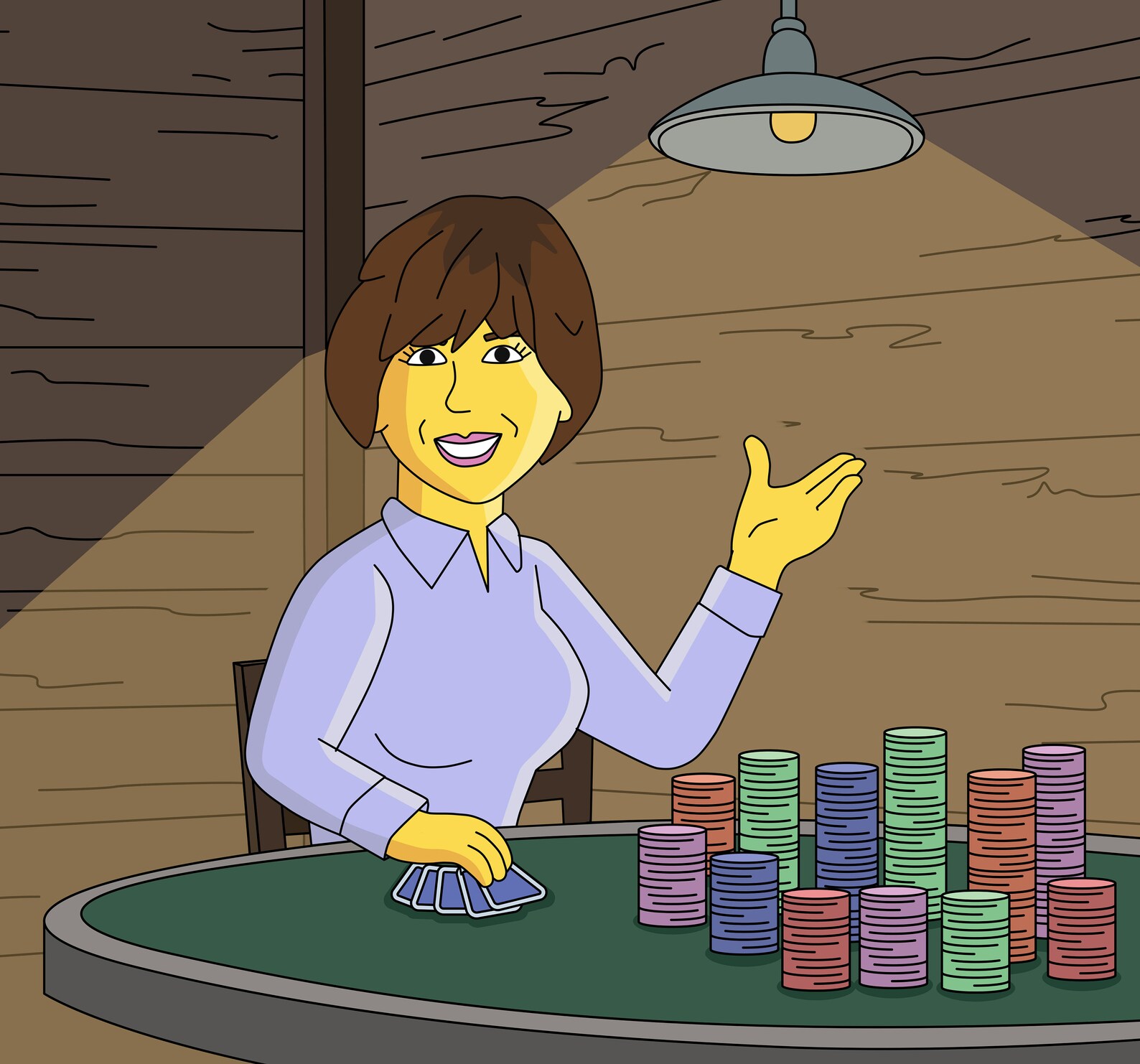 Card Player Gift - Custom Cartoon Portrait From Photo / Canasta Player ...