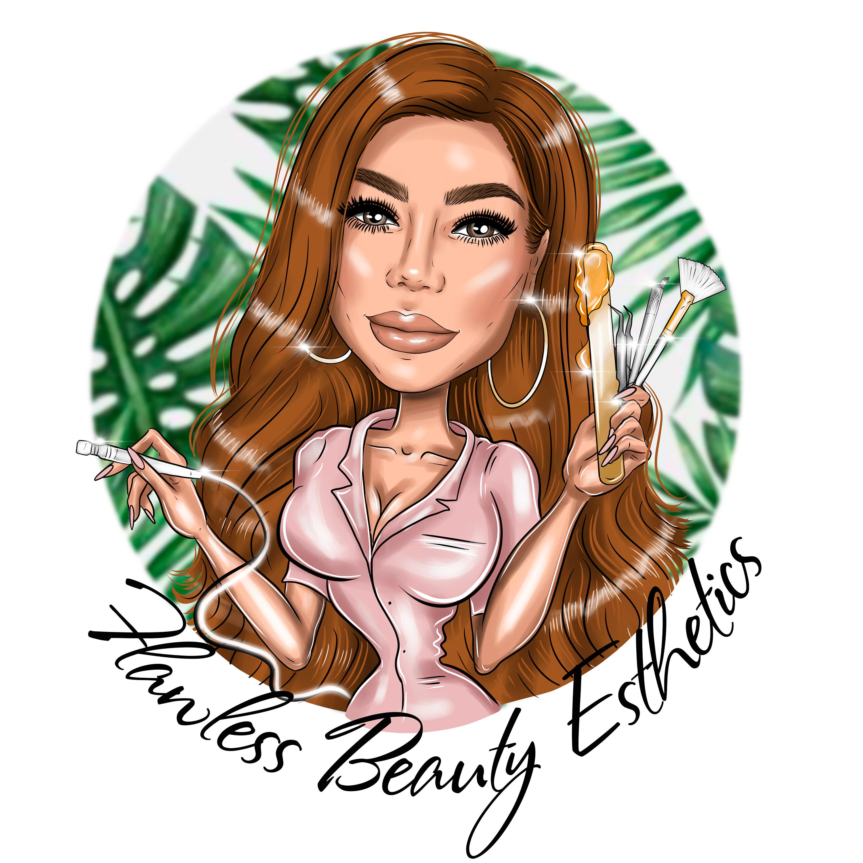 Esthetician Logo - Custom Portrait for Your Business Logo / Esthetics ...