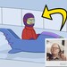 Bobsleigh Gift - Custom Portrait From Photo as Yellow Character ...