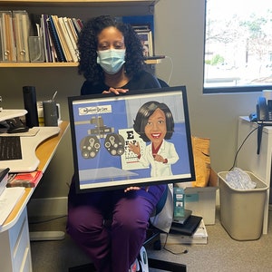 Cardiac Echo Tech Gift Custom Caricature Portrait From Your Photo ...