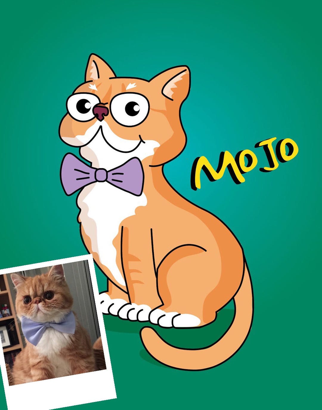 Custom Cartoonized Cat Portrait / Draw My Cat / Custom Cat - Etsy