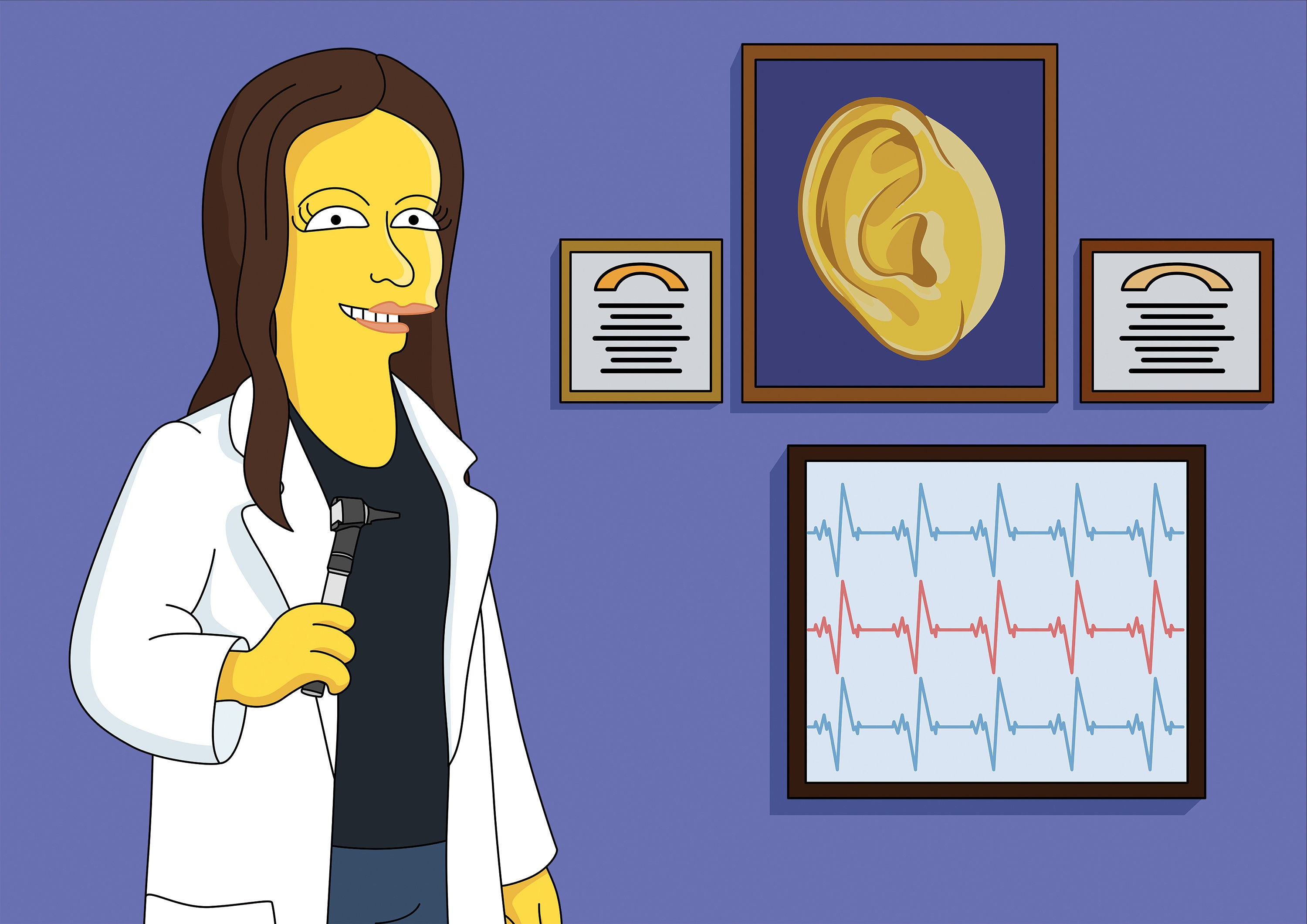 Audiologist Gift Custom Portrait From Photo as Yellow - Etsy