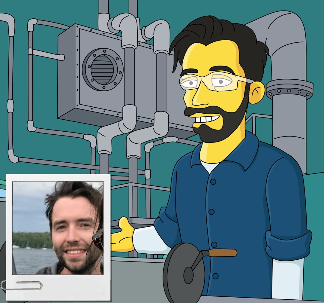 Machinist Gift - Custom Portrait as Cartoon Character / Gift for ...