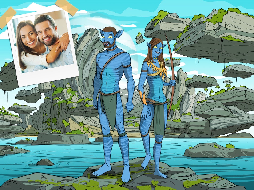Avatar Navi Characters Cartoon Portrait From Your Photo, Avatar Pandora ...