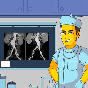 Radiologist Gift - Custom Portrait as Yellow Character / Radiographer ...