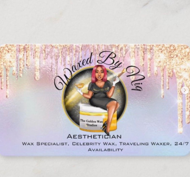 Wax Specialist Logo Custom Portrait for Your Business Logo / | Etsy