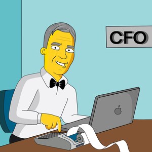 CFO Gift Custom Portrait as Cartoon Character / Finance Manager Gift ...