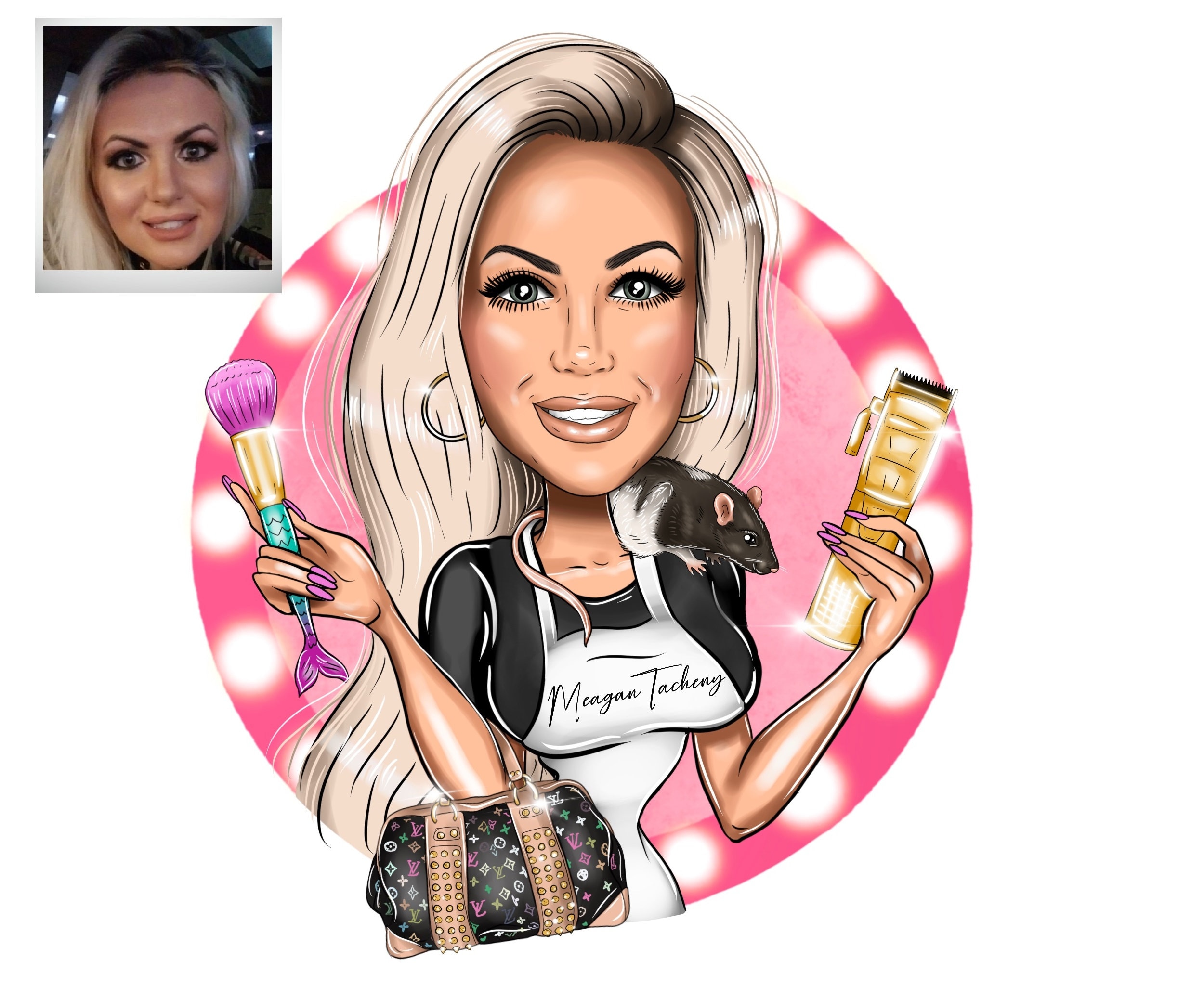 Cartoon Portrait Logo Business Logo Portrait Business | Etsy