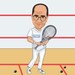 Squash Player Gift Custom Caricature Portrait From Your Photo / Squash ...
