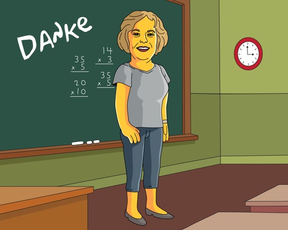 Funny Teacher Cartoon