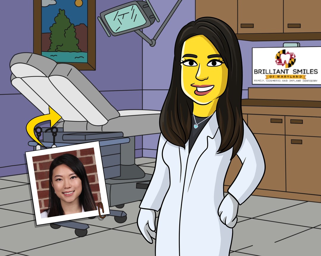 Dental Assistant Gifts - Custom Portrait as Cartoon Character / Dental ...