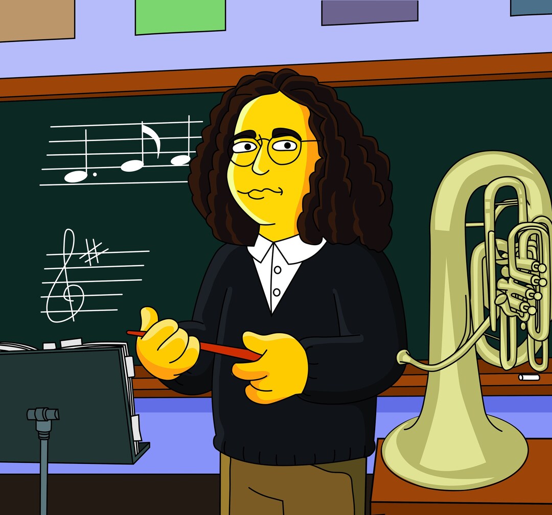 Tuba Player Gift Portrait as Cartoon Character / Tuba Art / Tuba Gift ...