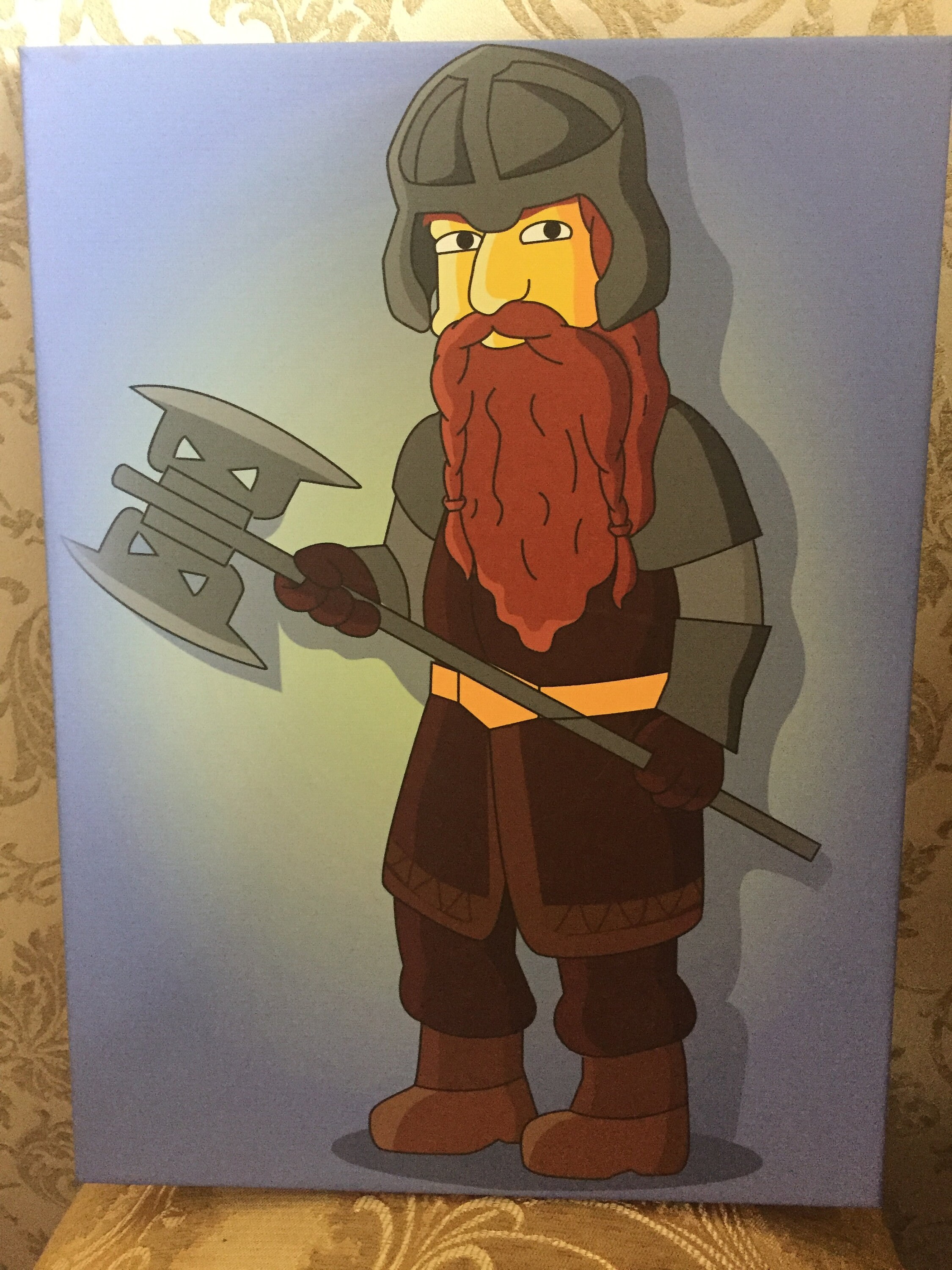 Custom Canvas Print delivery in US / Cartoon Portrait on - Etsy