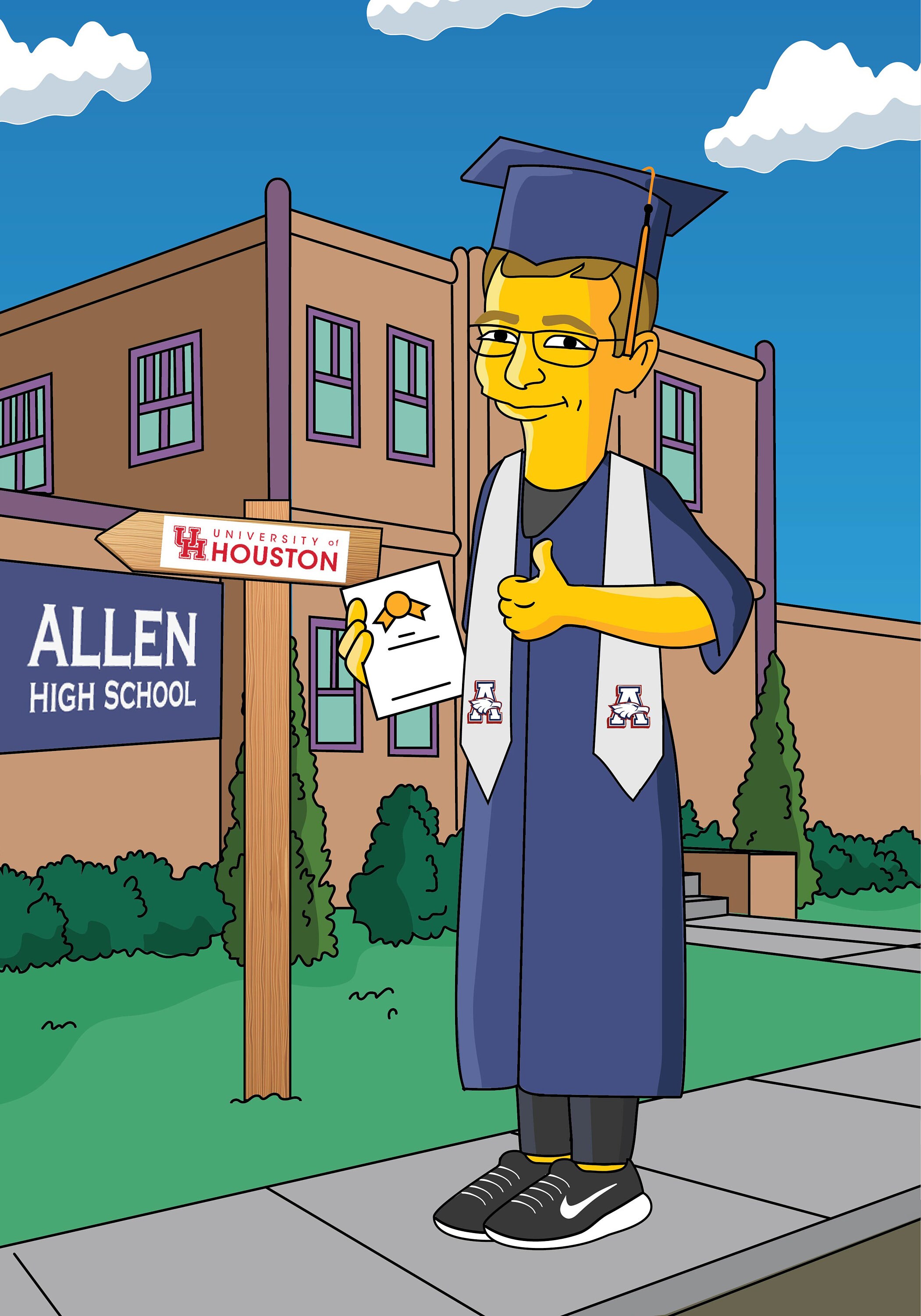 Abitur Geschenk für ihn Custom Portrait als Cartoon Figur / - Etsy.de