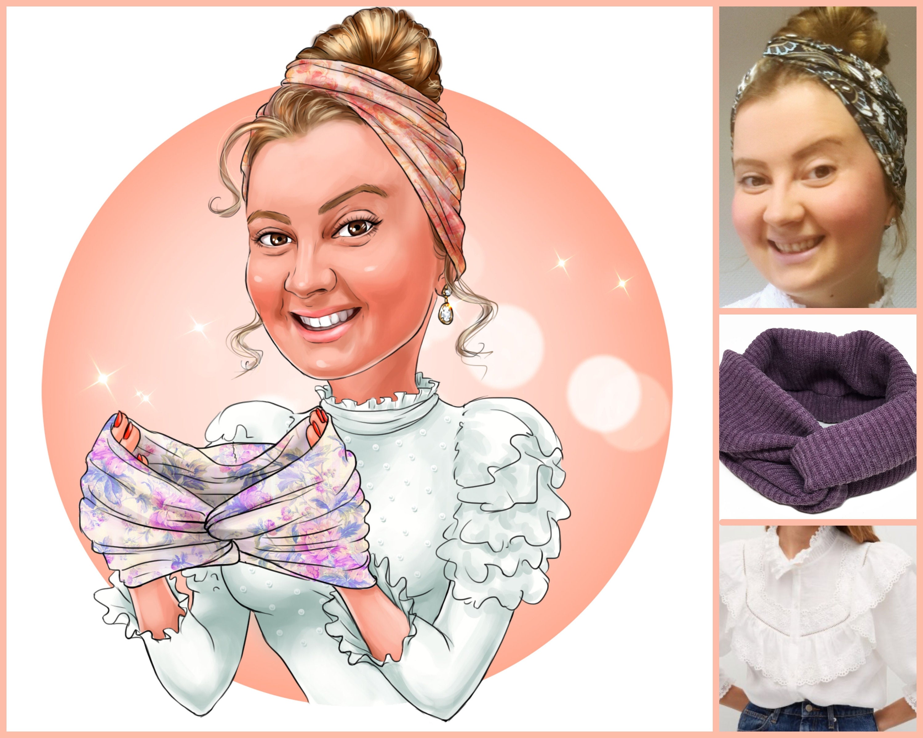 Paper Design & Templates Headband Maker Logo Design custom portrait for ...