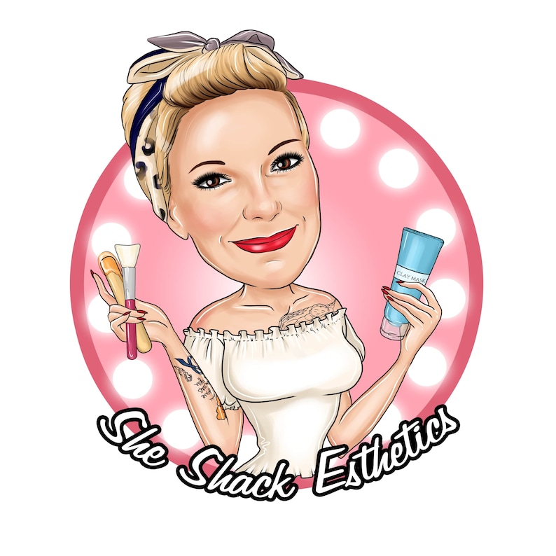 Wax Specialist Logo Custom Portrait for Your Business Logo / | Etsy