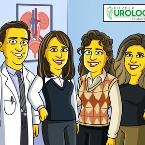 Urologist Gift - Custom Portrait as Cartoon Character / Urology Gifts ...