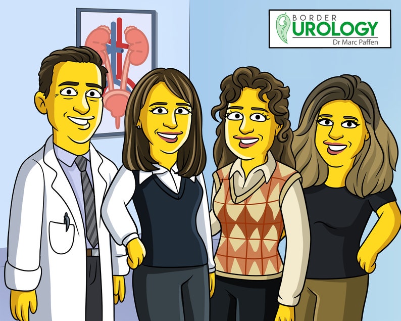 Urologist Gift - Custom Portrait as Cartoon Character / Urology Gifts ...