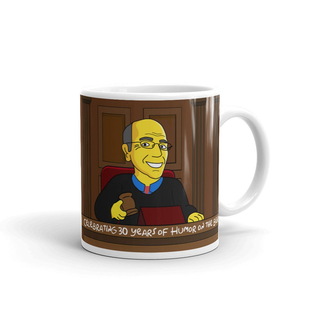 Judge Mug With Custom Cartoon Character Portrait, Court Inspector ...