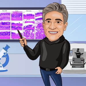 Histology Tech Gift - Custom Caricature From Photo, Histology Art - Etsy