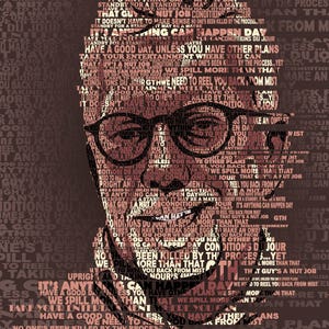 Custom Word Art Portrait From Your Photo, Custom Word Portrait, Text ...
