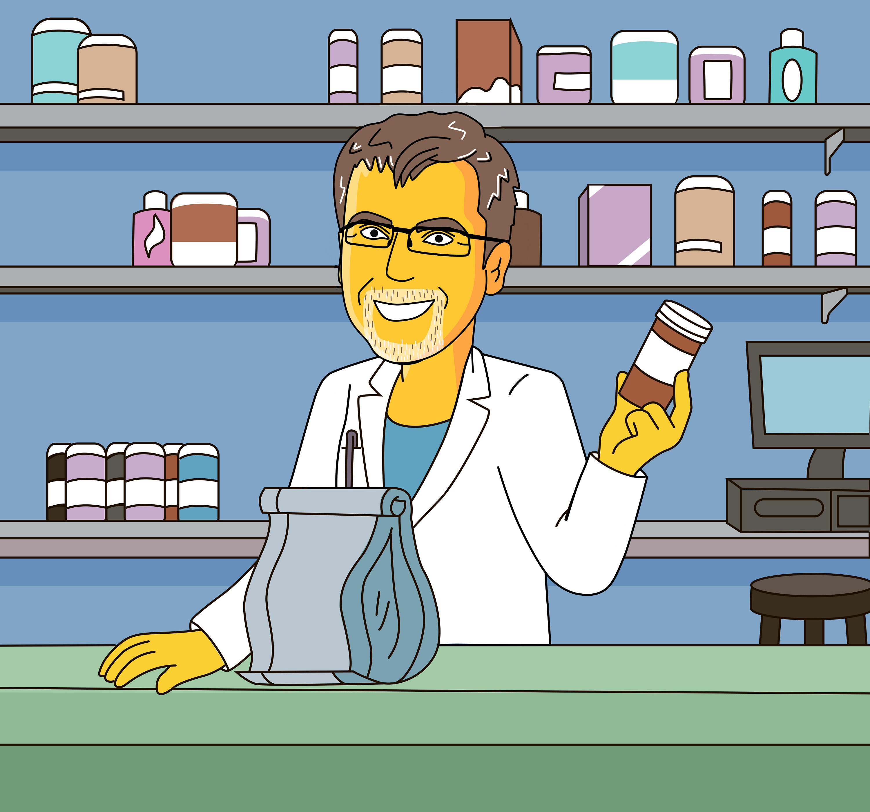 Pharmacy Technician Cartoon