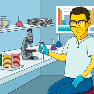 Coroner Gift - Custom Cartoon Portrait, Forensics, Medical Examiner ...