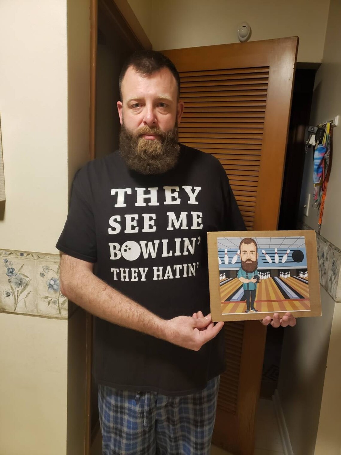 Squash Player Gift Custom Caricature Portrait From Your - Etsy