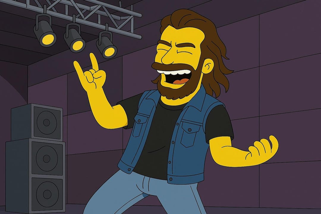 Air Guitar Player Gift - Custom Portrait From Photo as Yellow Character ...