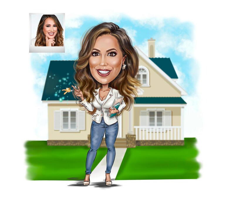 Real Estate Agent Logo Design Custom Portrait Logo for Your - Etsy