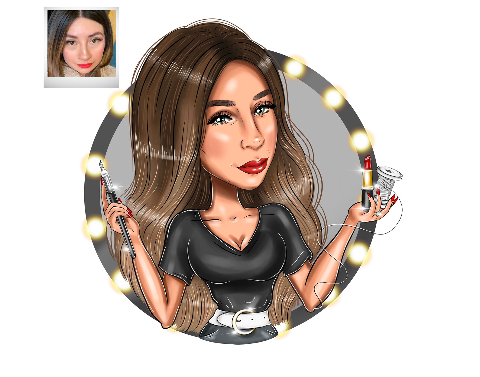 Cartoon Portrait Logo Business Logo Portrait Business - Etsy