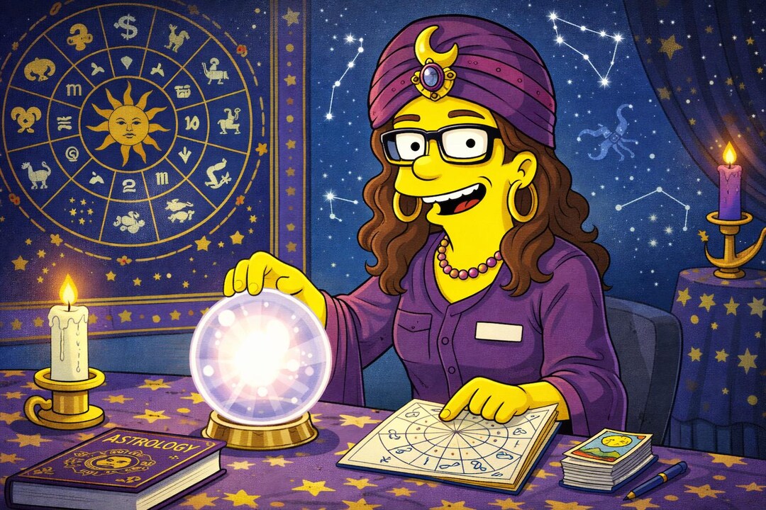 Astrologer Gift - Custom Portrait From Your Photo as Yellow Character ...